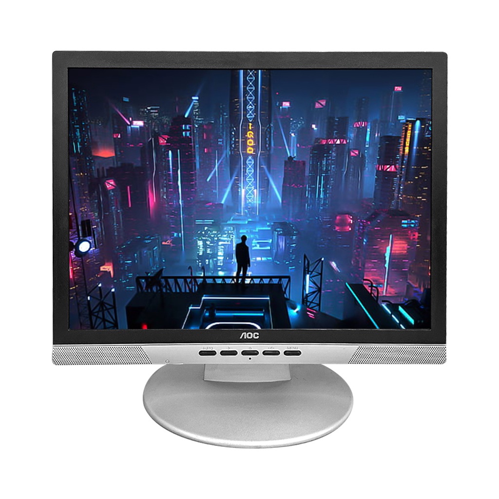 Monitor AOC 712SA 17" LCD Bivolt Preto 5 ms - Escorrega o Preço