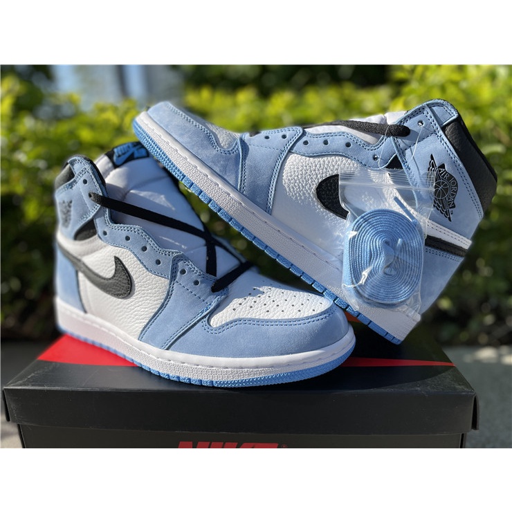 2021 Air Jordan 1 Alto OG " University Blue " 555088-134 | Shopee Brasil