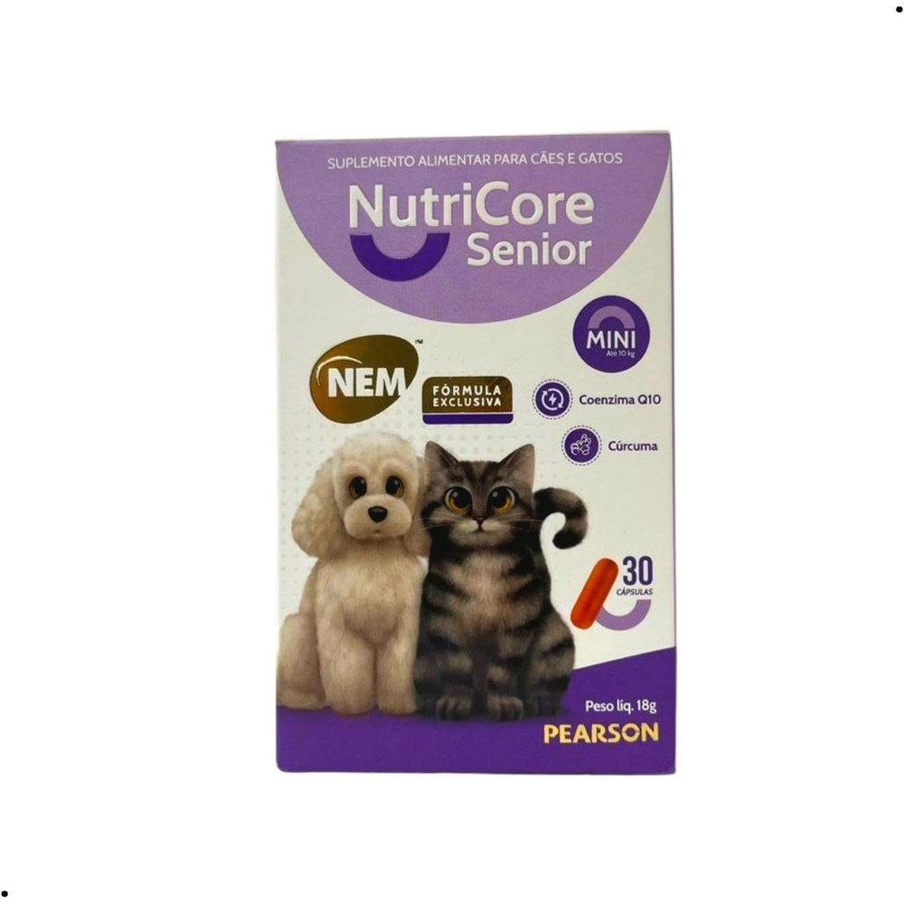 NutriCore Senior Mini Cães e Gatos Até 10kg 30 Cápsulas | Shopee Brasil