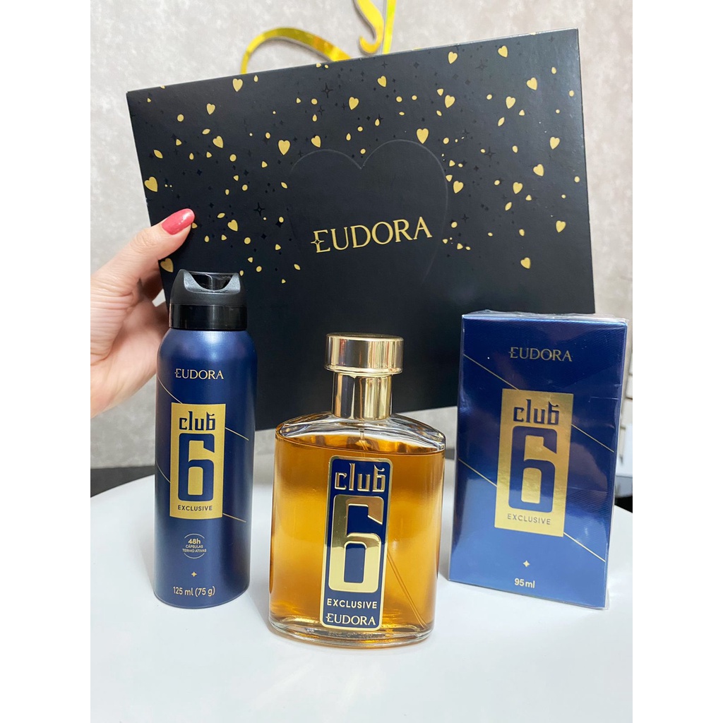 Kit Club 6 Exclusive Eudora Colônia e Desodorante Masculino | Shopee Brasil