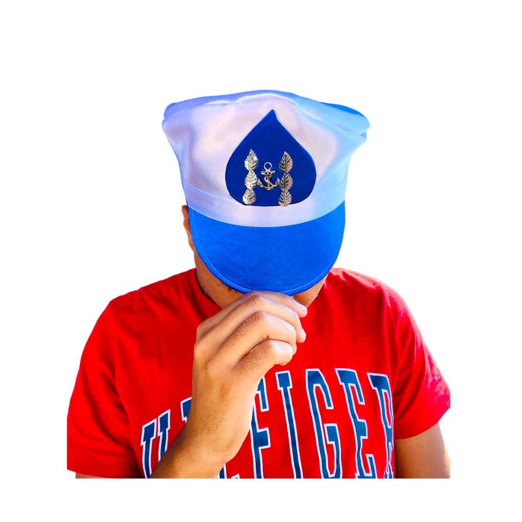 Chapéu Marinheiros Quepe Capitão Do Mar Cetim Umbanda Promoção | Shopee ...