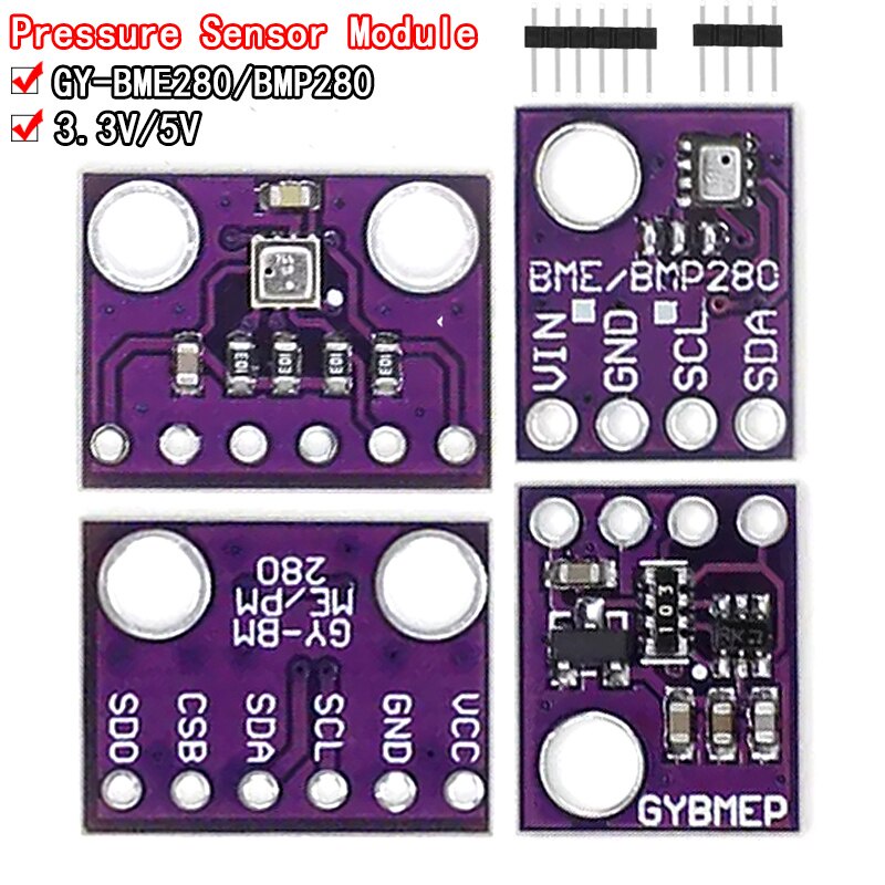 BME280 BMP280 Sensor Digital De Temperatura Umidade Módulo De Pressão Barométrica I2C SPI 1.8-5V ...