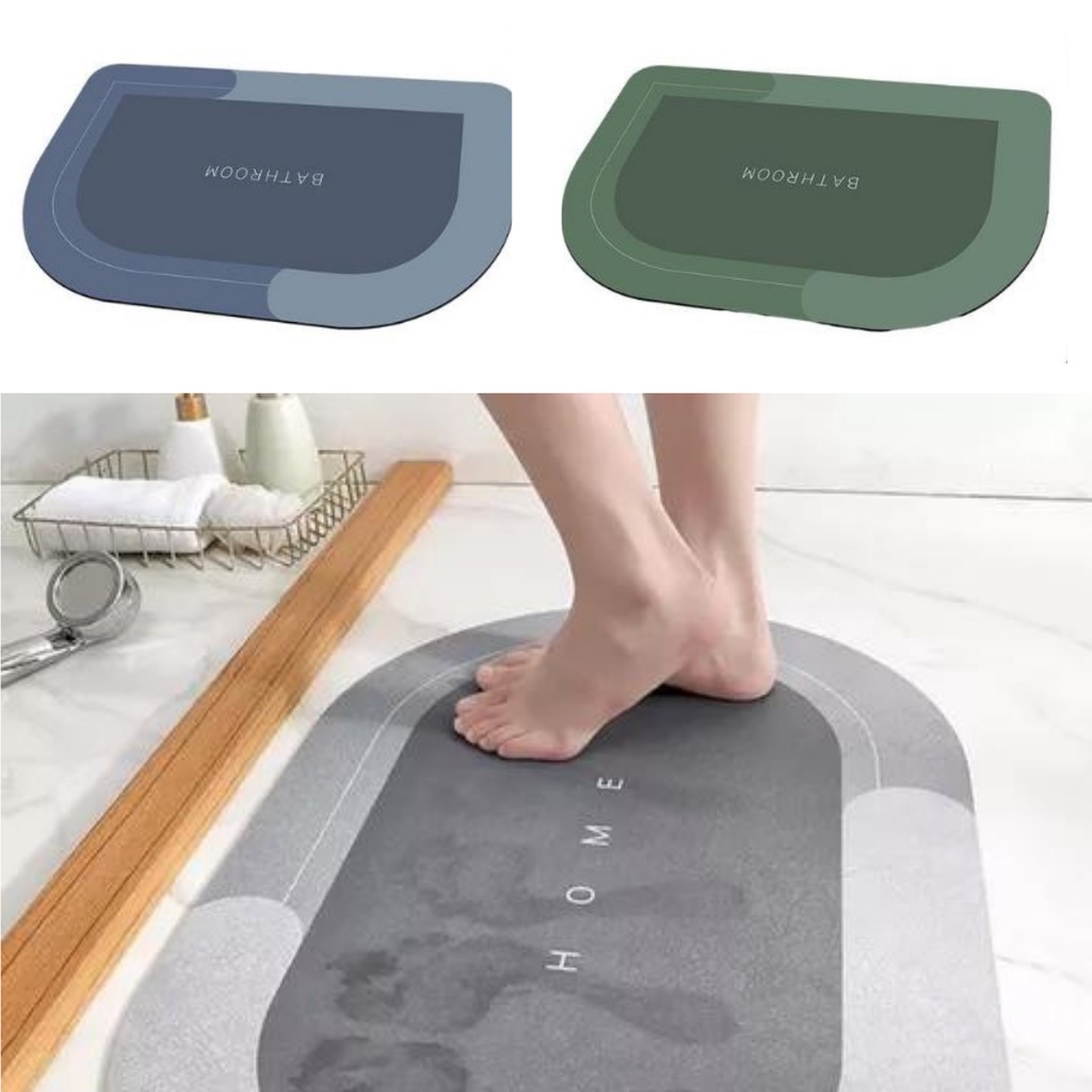 Tapete Antiderrapante Banheiro Cozinha Capacho Absorvente 60x40 ...