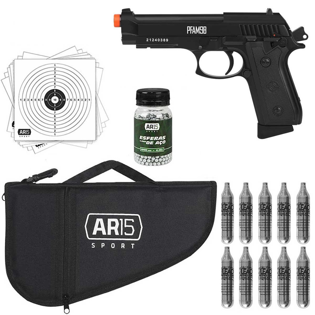 Pistola Airsoft Full Co2 TG92 + 5.600 Bbs + Speed + 10 Co2 | Shopee Brasil