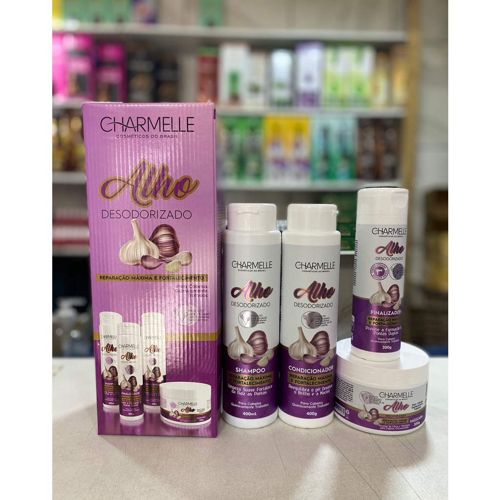 Kit Alho Desodorizado 4 Itens - Charmelle | Shopee Brasil