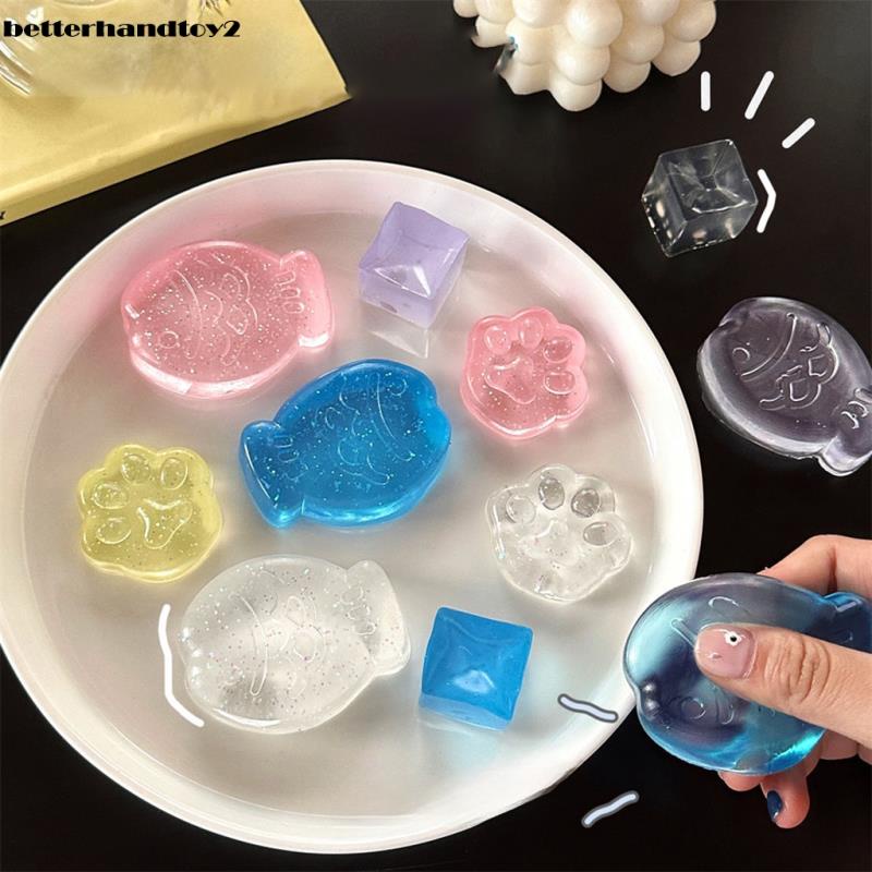 NOVO Fidget Toy Mini Squishy Brinquedos Mochi Ice Block Stress Ball Toy ...