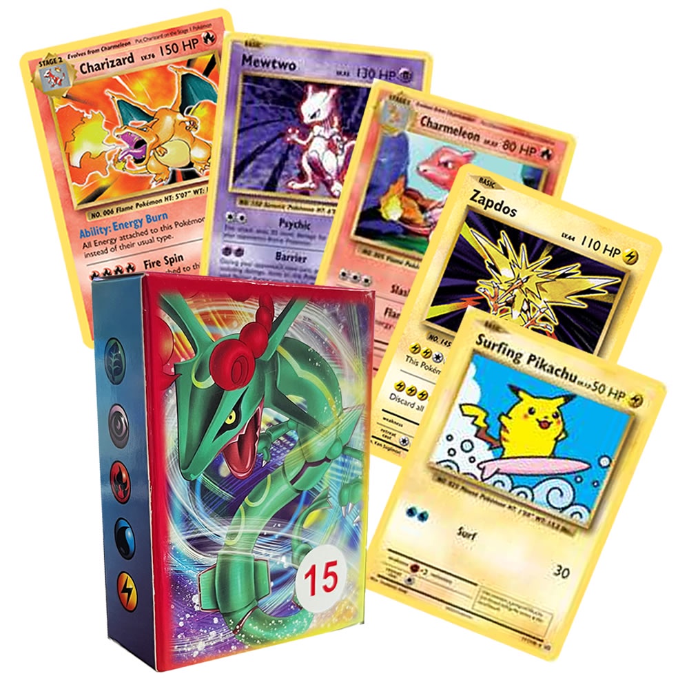 60pcs Pokemon Flash Cards Inglês GX Vmax EX Tag Team Pikachu Charizard ...