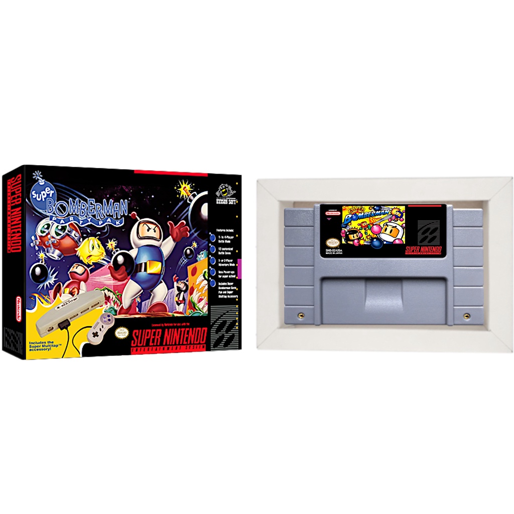 Cartucho Super Bomberman com Caixa e Berço | Shopee Brasil