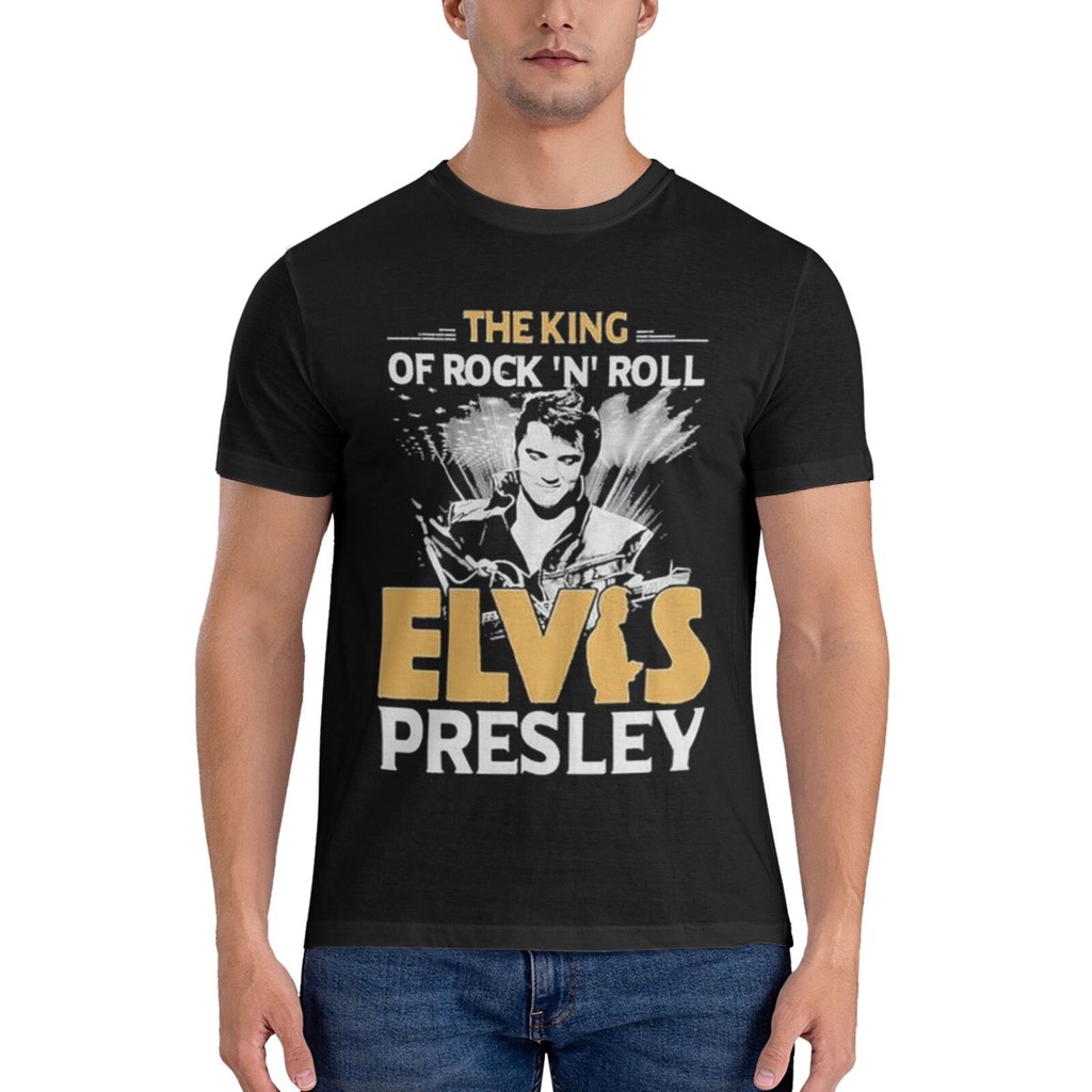 The King Of Rock N Roll Elvis Presley Camisetas Populares Masculinas Criativas Para Presente ...