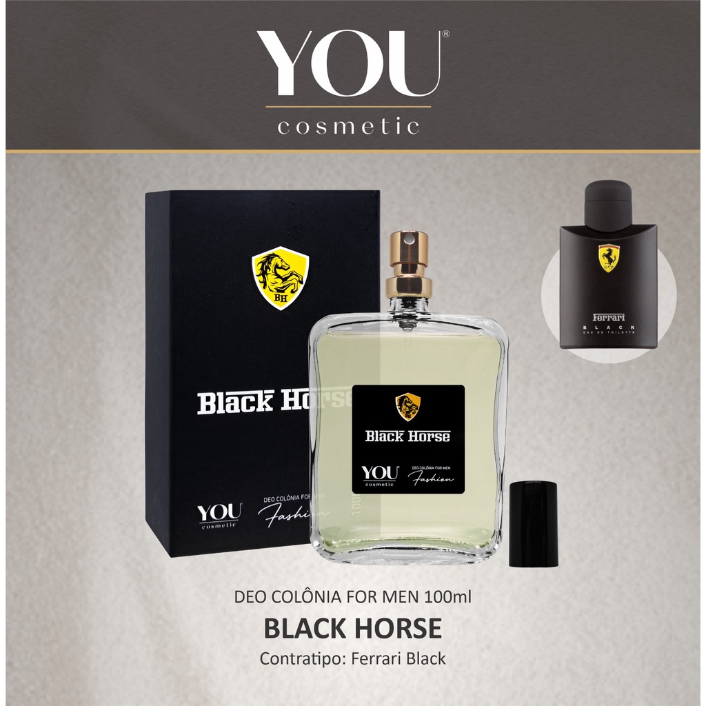PERFUME BLACK HORSE- 100ML | Shopee Brasil
