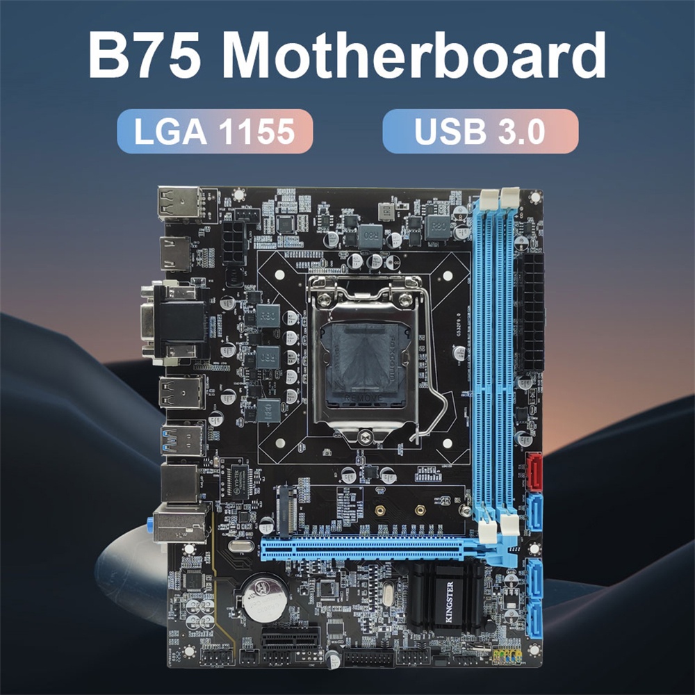 Kingster B75 Placa Mãe LGA 1155 suporte Intel i3/5/7 LGA1155 CPU 2 ...
