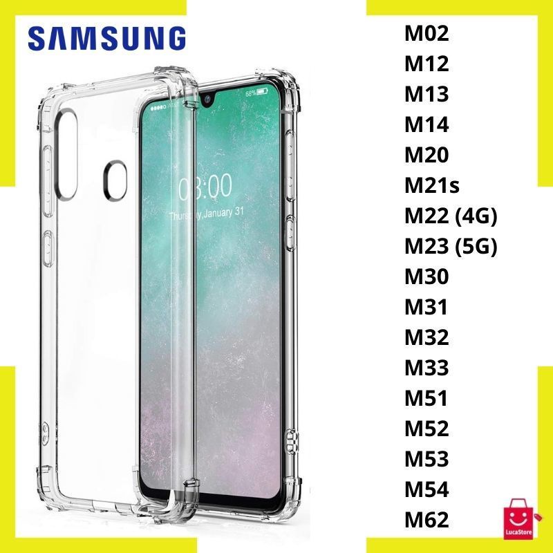 Case Capa Capinha de Silicone Transparente para Modelos Samsung Linha M ... Case Capa Capinha de Silicone Transparente para Modelos Samsung Linha M ...