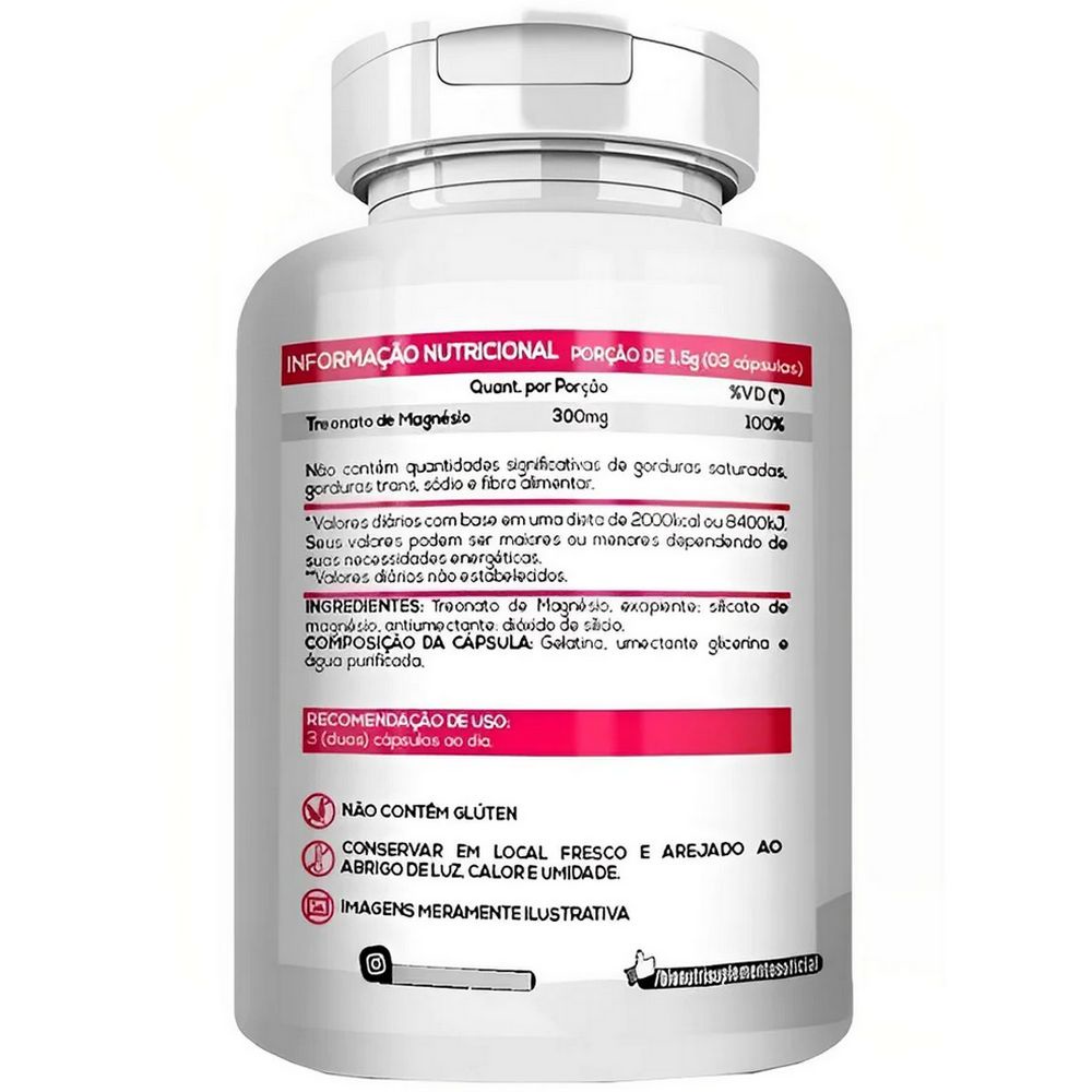 Kit 2x Treonato de Magnésio - 120 Capsulas cada - Bionutri | Shopee Brasil