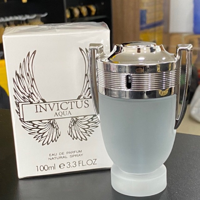 Perfume Masculino Invictus Aqua 100 ML Imagens reais. | Shopee Brasil