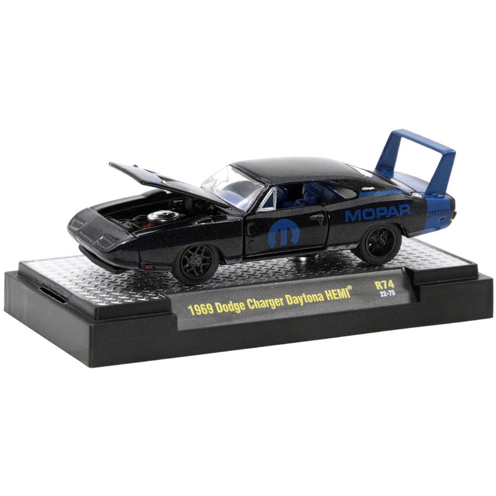 Miniatura - 1:64 - 1969 Dodge Charger Daytona HEMI - Auto-Thentics R74 ...