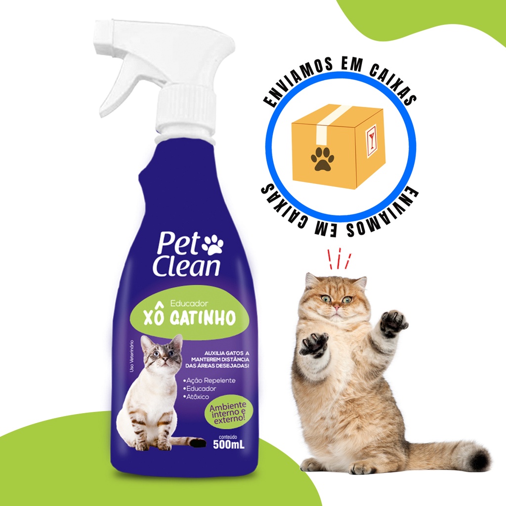 Spray Educador Xo Gatinho Espanta Gato Repelente Natural Afasta de ...