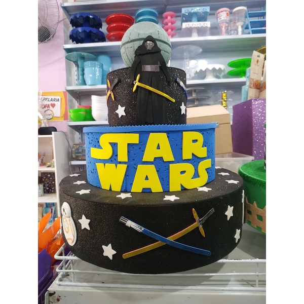 Bolo Fake Star Wars 3 andares | Shopee Brasil