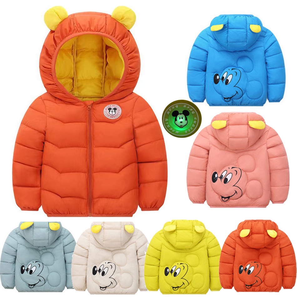 Disney Mickey Mouse Down Jacket Led | Shopee Brasil