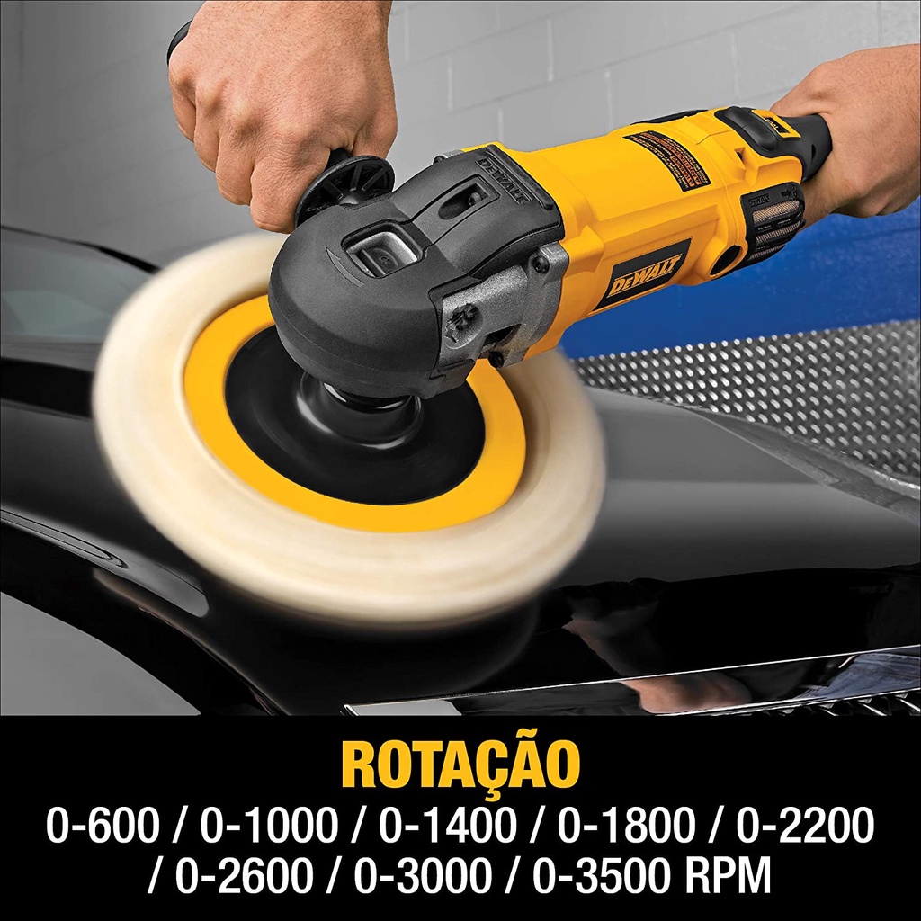 Politriz Automotiva Profissional Dewalt 7 e 9 Pol 1250w Dwp849 ...