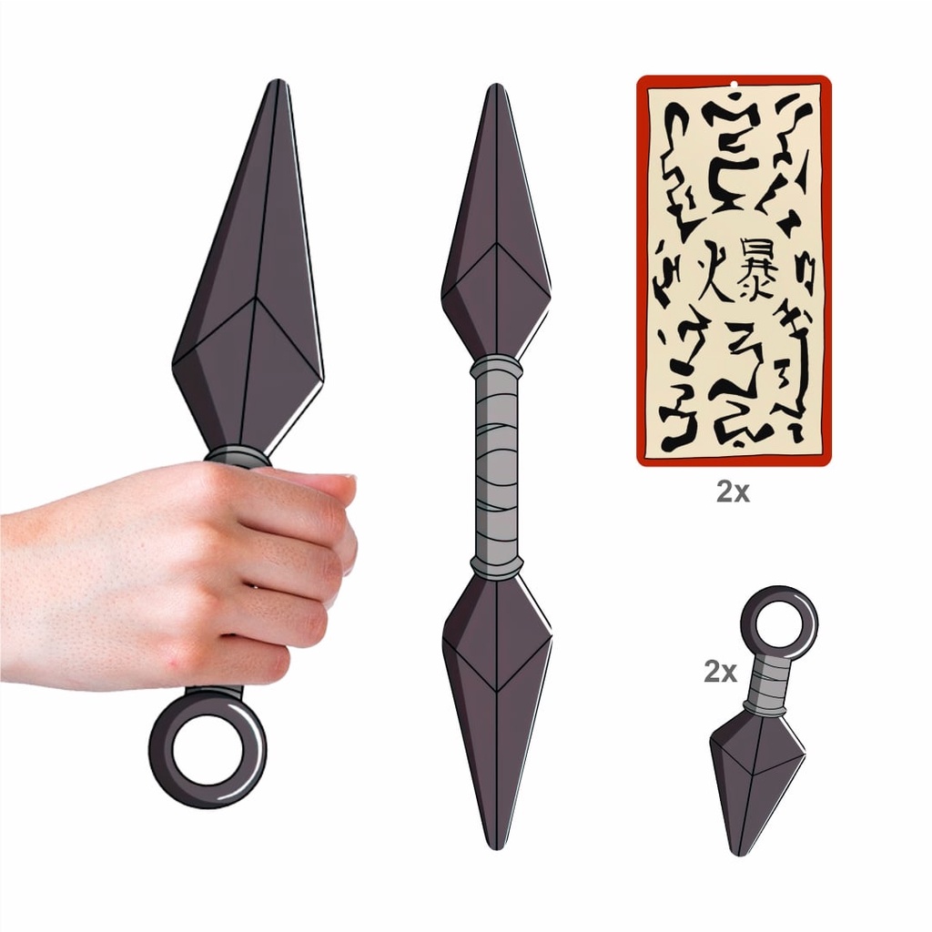 Kit Naruto Ninja Kunai, Papel Bomba MDF | Shopee Brasil