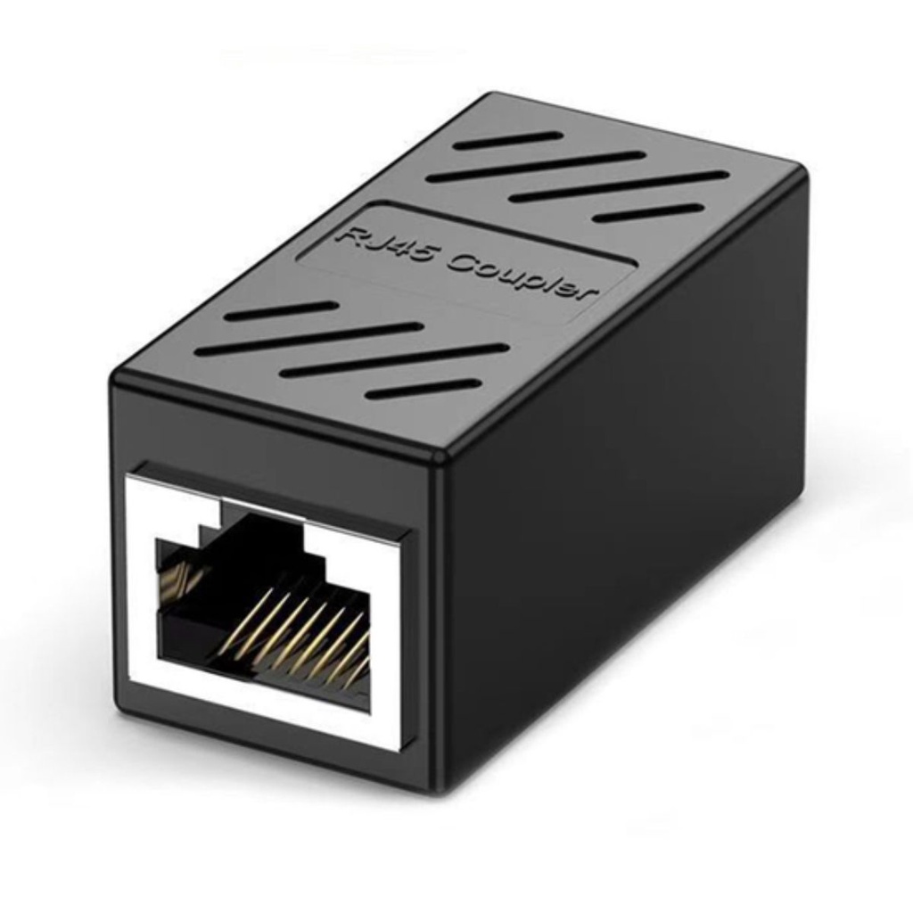 Adaptador Emenda RJ45 Fêmea Alongar Cabo Prolongador Junção Extensão ...