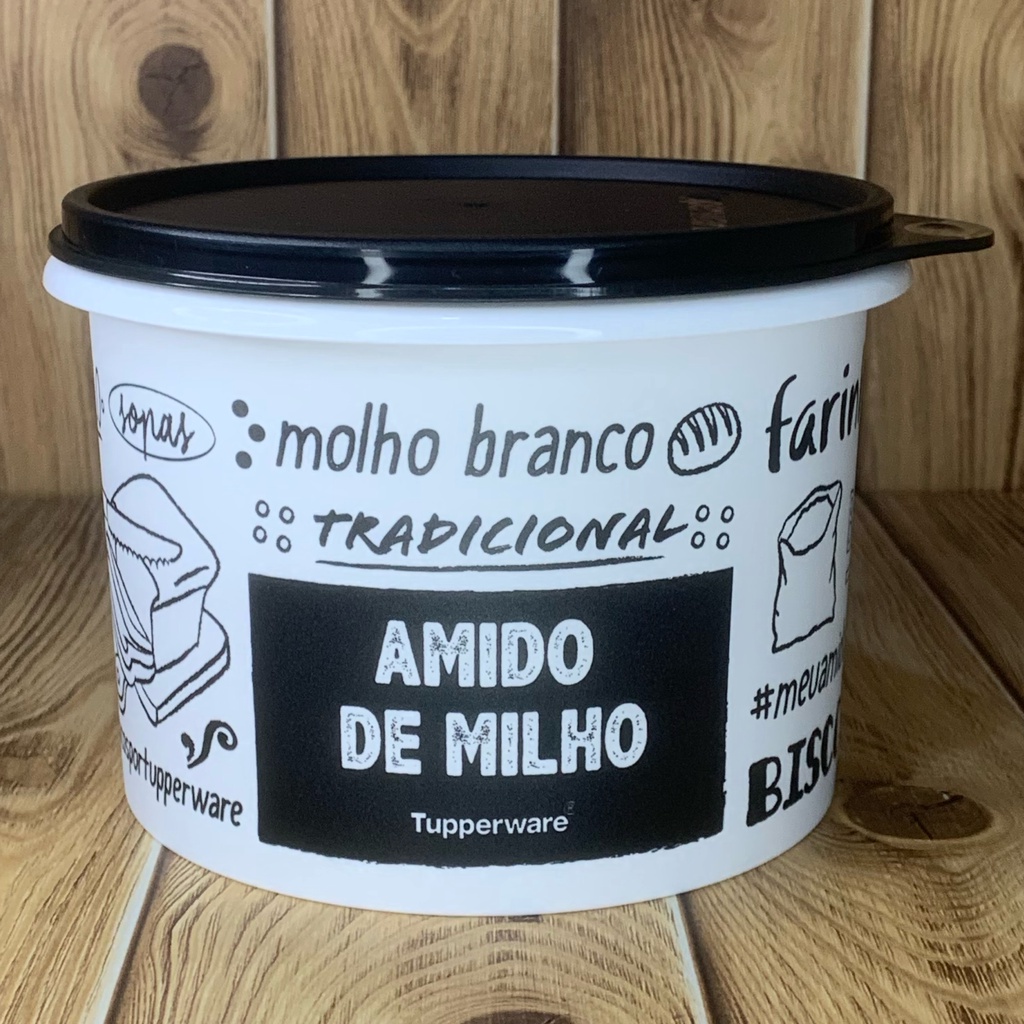 Pote Tupperware Amido de Milho PB 1,1 Litro Original Novo Ótima ...