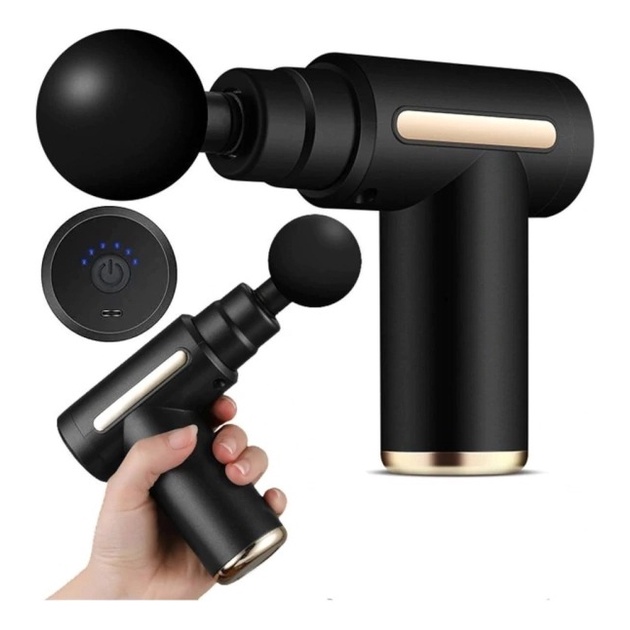 Mini Pistola Massageadora Muscular Eletrica Portatil Silenciosa Potente Massage Gun Br-720 ...