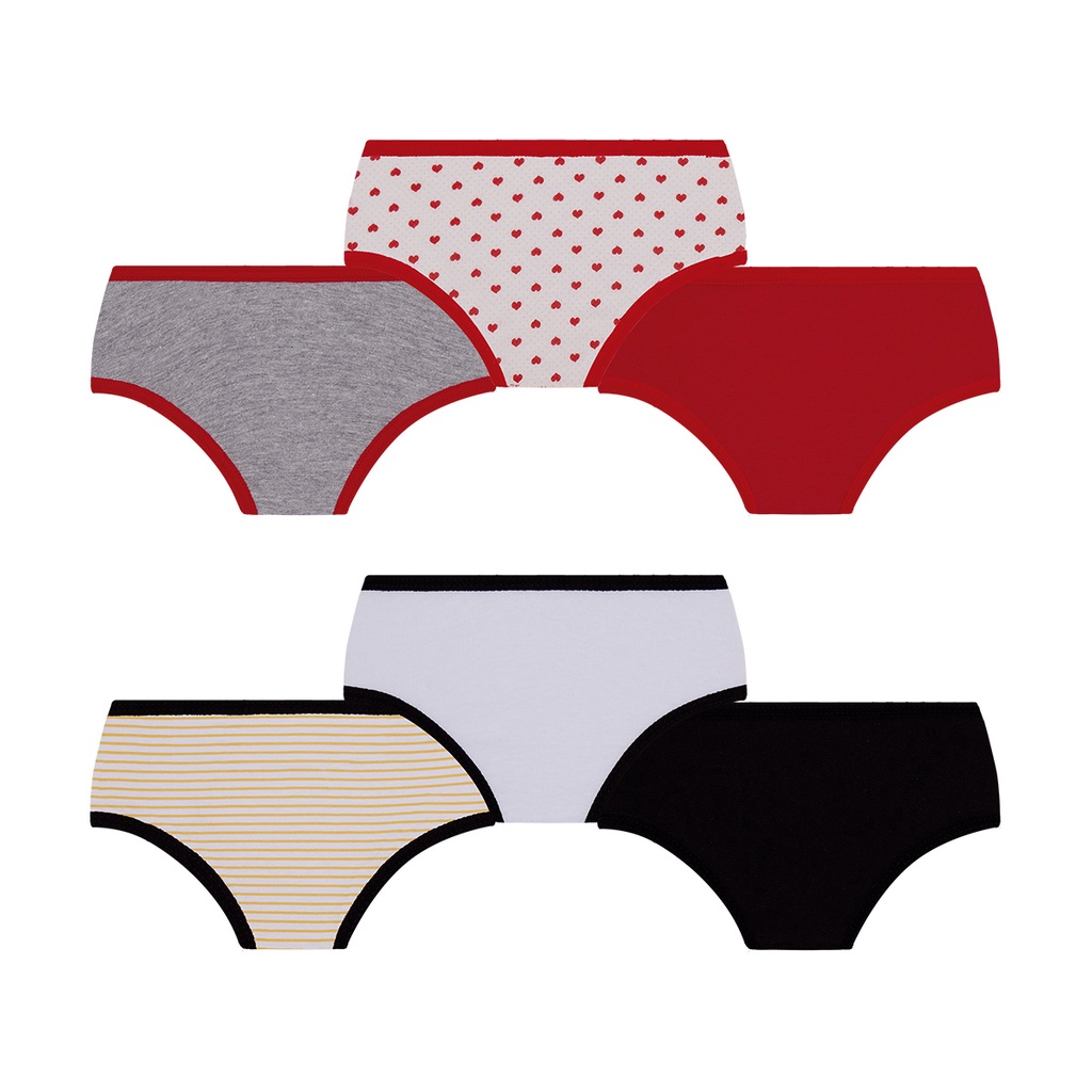 Kit com 6 Calcinhas Infantil Lobinha Teen Estampada Basica | Shopee Brasil