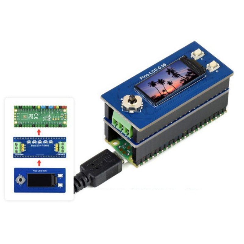 Módulo RS485 De 2 Canais BT Pico-2CH-RS485 Para Transceptor SP3485 UART ...