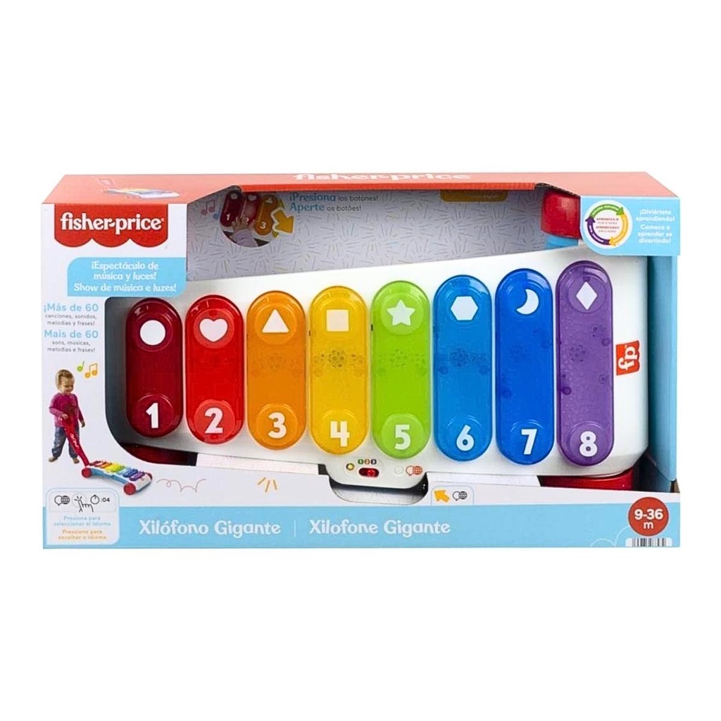 Xilofone Gigante Brinquedo Infantil Didático Fisher Price | Shopee Brasil