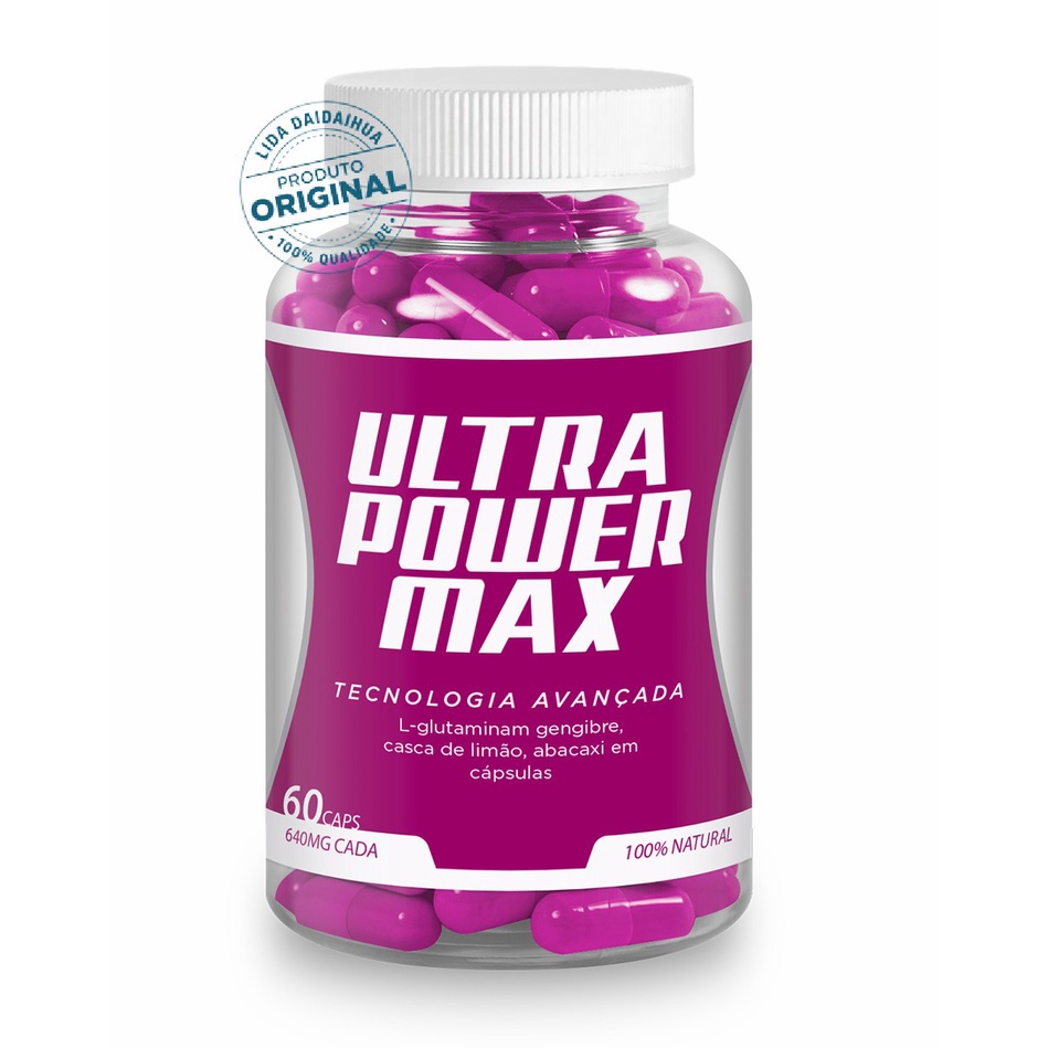 Ultra Max Power - 60 Cápsulas - Energia e Disposição - Suplemento de ...