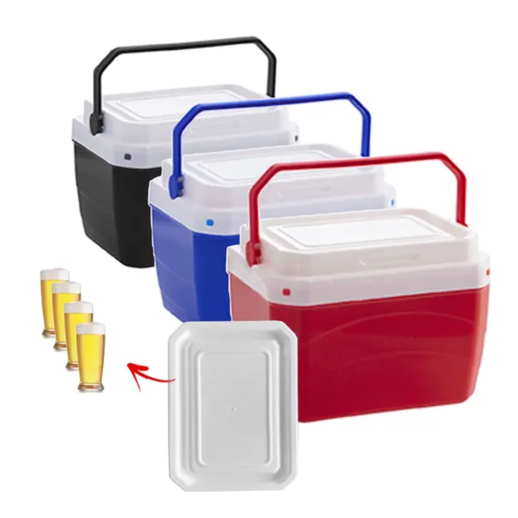 Caixa Térmica Cooler Pequena 6 Litros 9 Latas Praia | Shopee Brasil