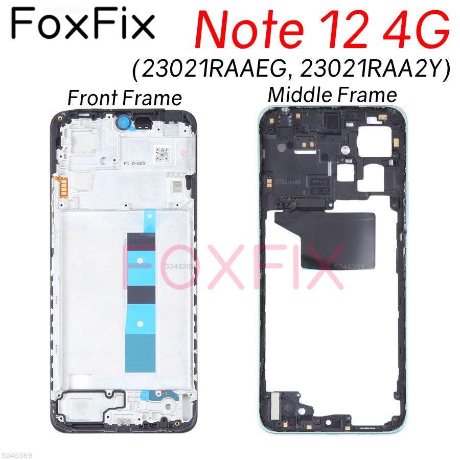 Tela LCD Estrutura Frontal Para Xiaomi Redmi Note 12 4G Carcaça Da ...