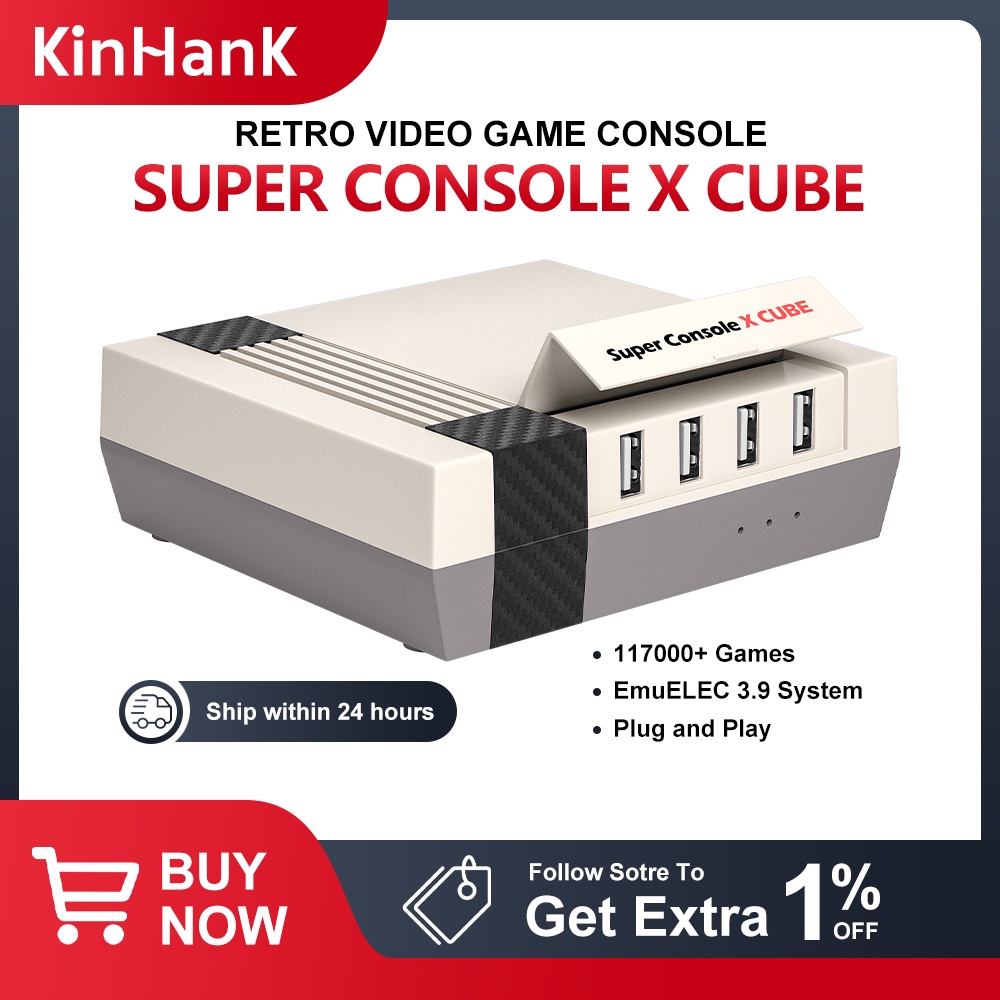Console de jogos Kinhank Super X Cube Retro Console de videogame 117000 ...