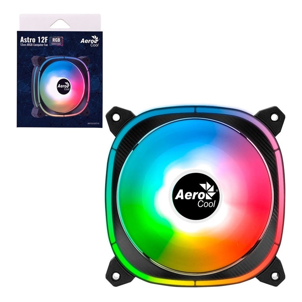 Cooler Fan Astro 12f Argb Aerocool 120mm | Shopee Brasil
