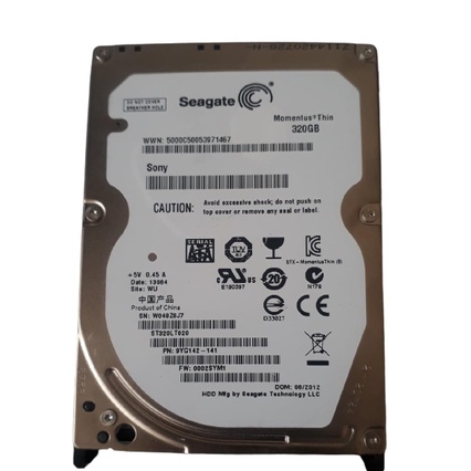 Hd de Notebook 320gb Seagate St320lt020 Funcionando 100% | Shopee Brasil