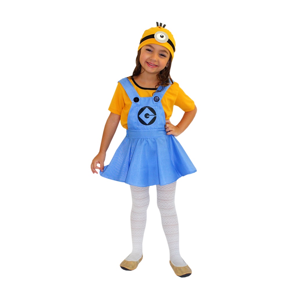 Fantasia Minions Monstrinha Favorita Feminino Infantil | Shopee Brasil