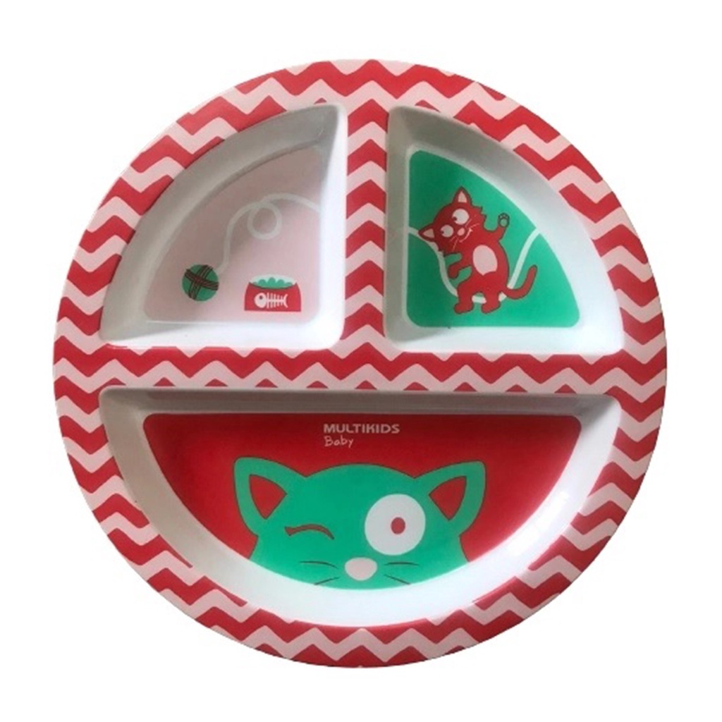 Prato Alimentação Infantil Bebê Com Divisórias Multikids Baby - BB1115 ...