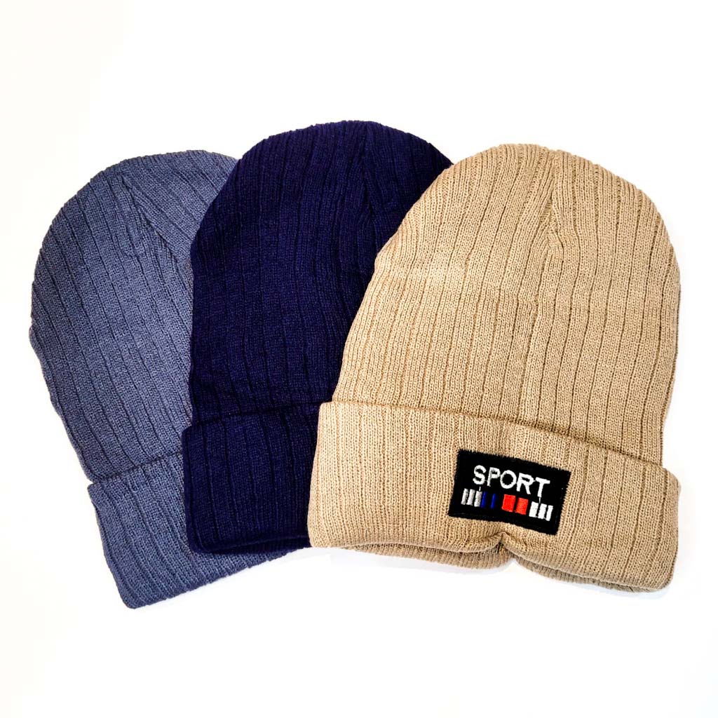 Gorro Touca De Lã Adulto Sport Canelado Inverno Sortido | Shopee Brasil
