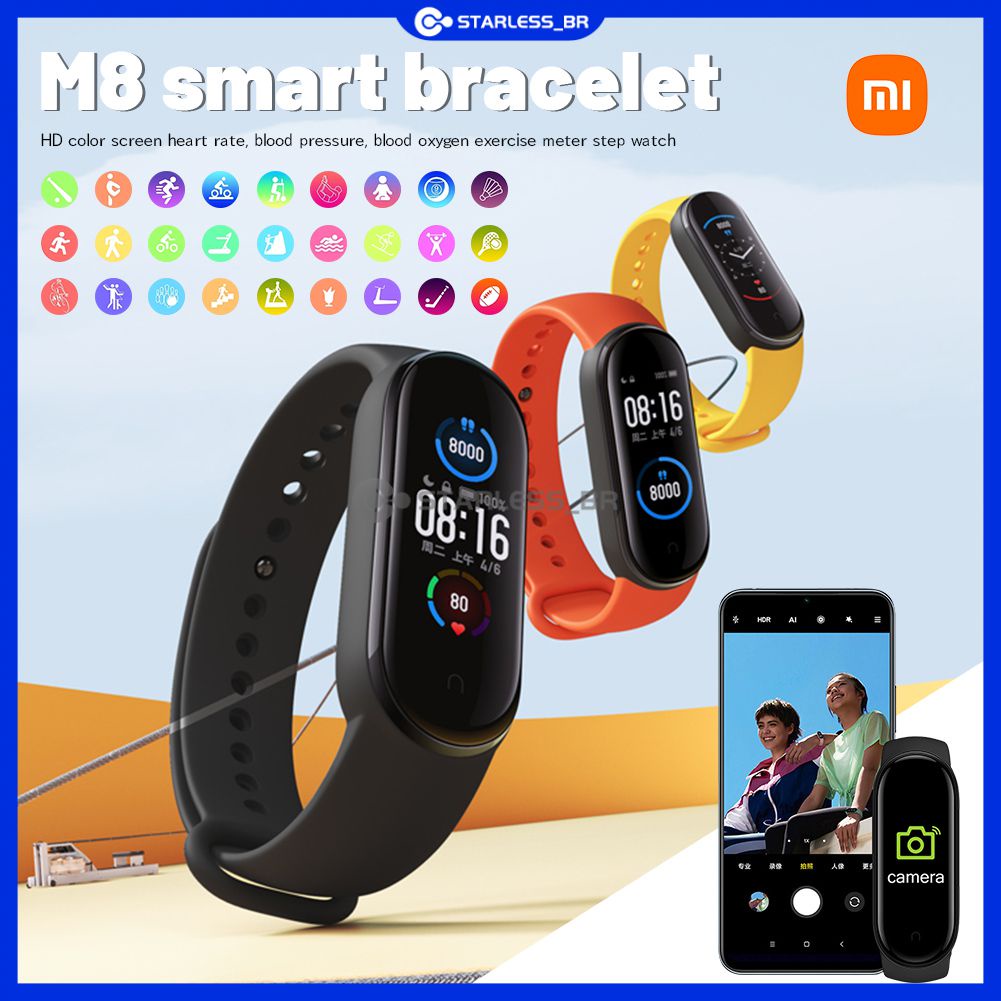 M8 smartwatch esportivo à prova d'água, smartwatch, smartwatch para ...