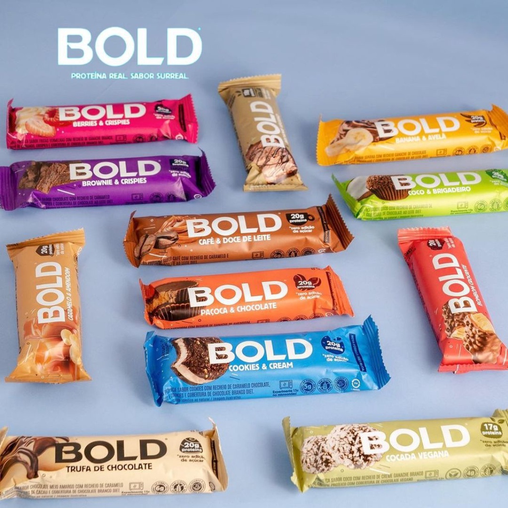 Bold Bar 60g Barra de Proteina Unidade Todos os Sabores | Shopee Brasil
