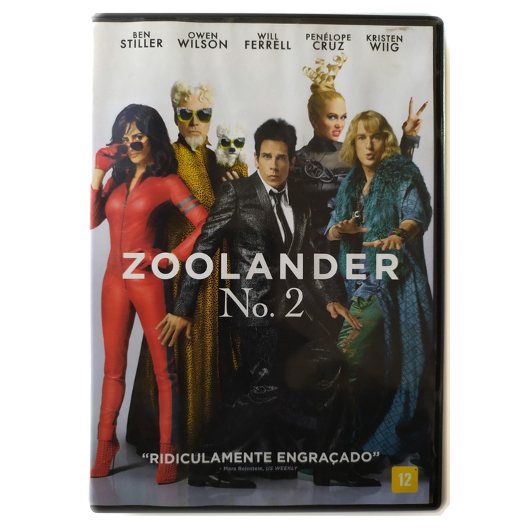 DVD Zoolander 2 Ben Stiller Owen Wilson Will Ferrell Original Penélope Cruz Kristen Wiig ...