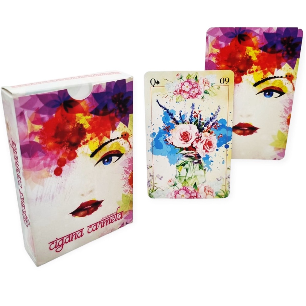 Cigana Carmela Lenormand Baralho Tarô Cigano Deck Com 36 Cartas E Livreto Explicativo Shopee