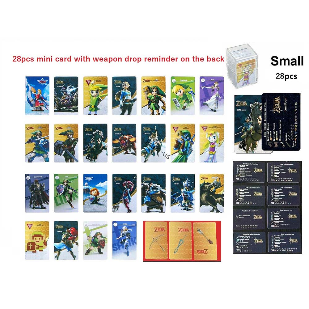 A Lenda De Zelda Breath of The Wild 28 Pcs NFC Amiibo Card Para ...
