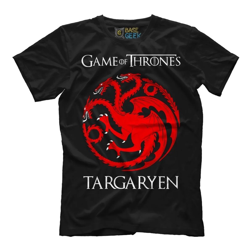 Camiseta Game Of Thrones Stark Camisa Targaryen 12x S/ Juros Mijr ...