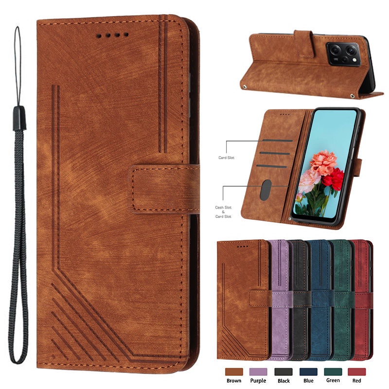 Para Xiaomi Redmi Note 12 Case Carteira De Couro Turbo Note12 Pro ...