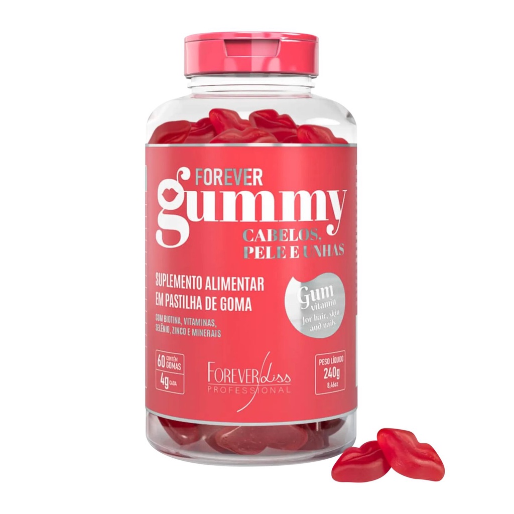Gummy Forever Hair Vitamina Capilar Forever Liss 60 Gomas | Shopee Brasil