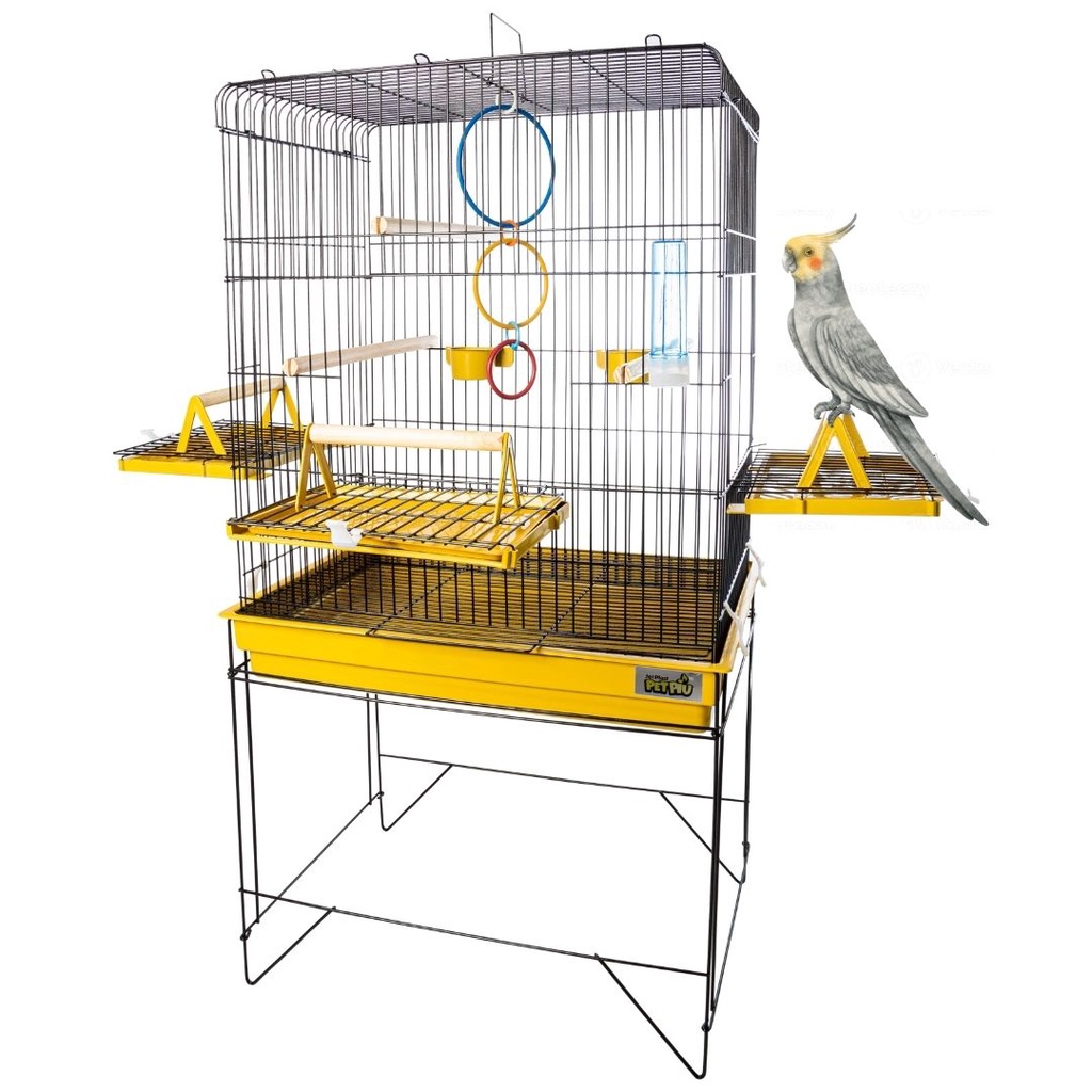 Viveiro Gaiola Calopsita Confort Triplex Gigante c/ 3 Saidas ...
