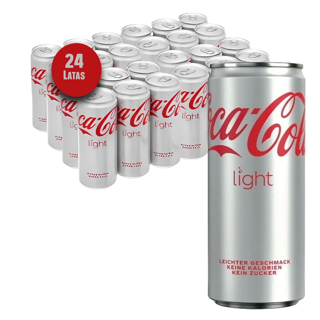 Refrigerante COCA COLA Light Lata 310ml (24 Latas) | Shopee Brasil