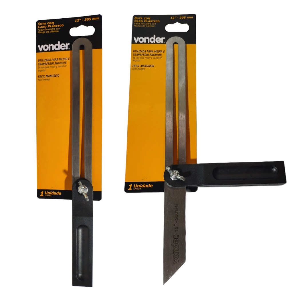 Kit 2 Suta Carpinteiro 12 Pol 300mm Transferir Copiar Ângulo | Shopee ...